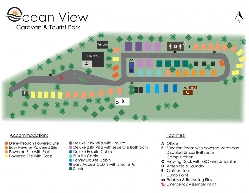 Park Map | Ocean View Tourist Park